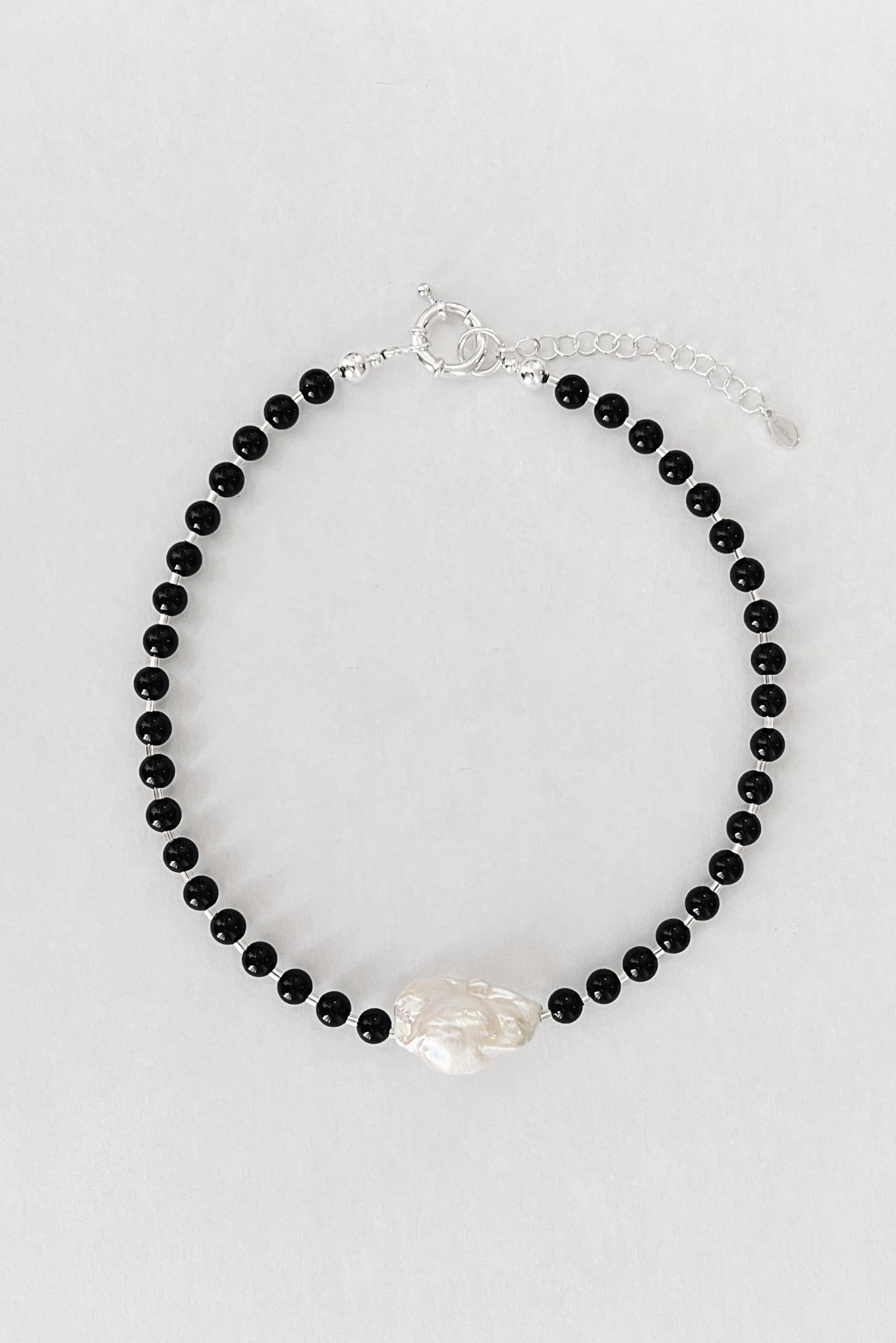 Kara Yoo | Mila II Necklace with Fireball Pearl - Black Agate – Fort